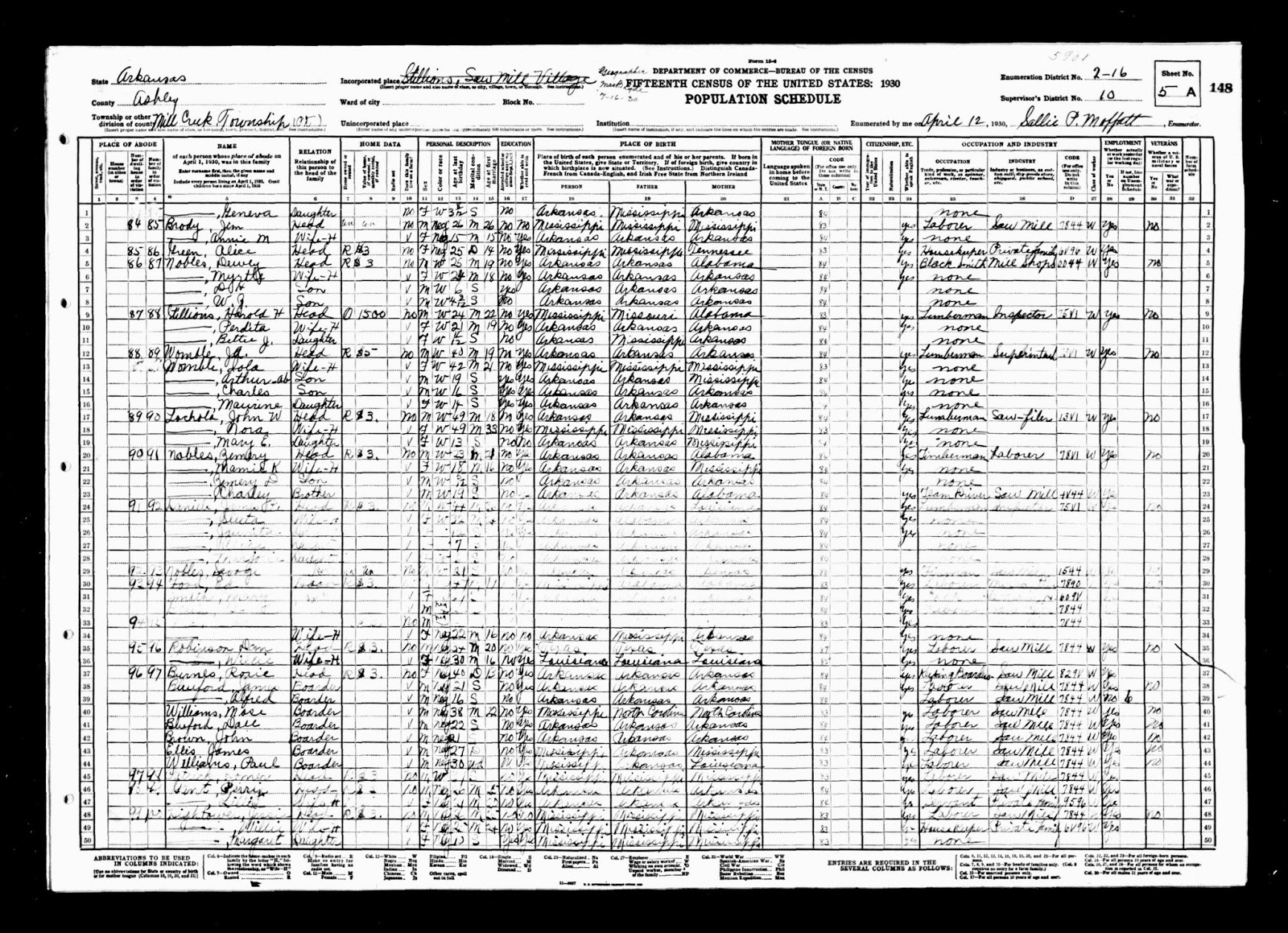 Noble Family Genealogy