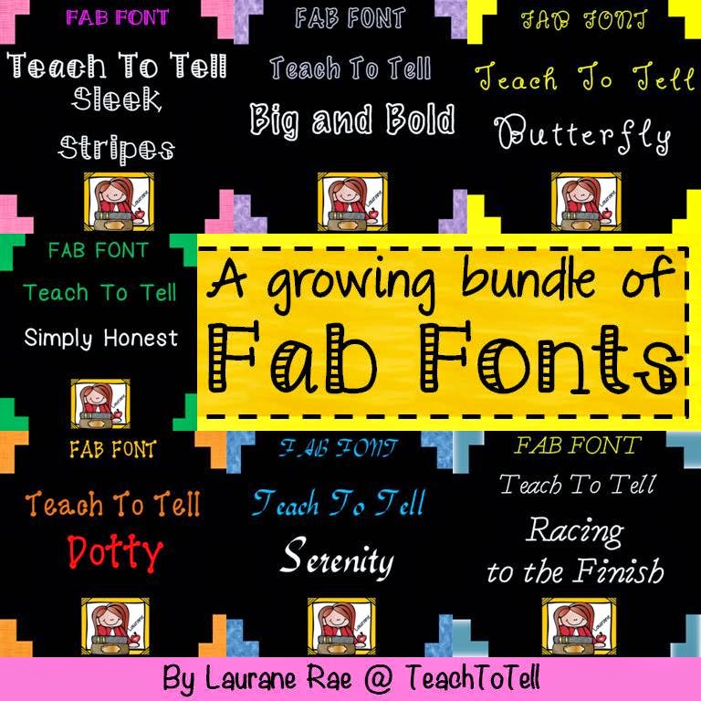 The Best of Teacher Entrepreneurs: Fonts: "Growing Bundle of Fab Fonts"