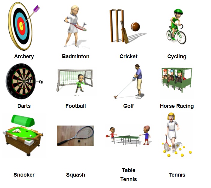 English resources for primary students: Sports