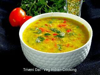 Veg Indian Cooking: Triveni Dal
