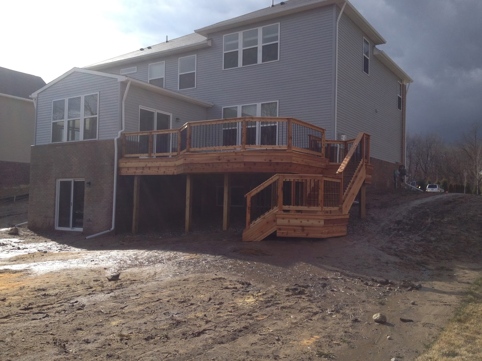 Outdoor Living: Deck designs from 2013 - Adding flair to a square deck.