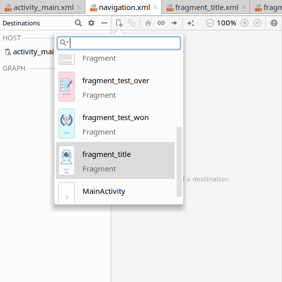 Navegando entre fragmentos