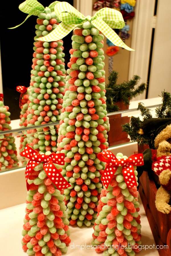 Gum Drop Trees and Wreaths | Dimples and Tangles