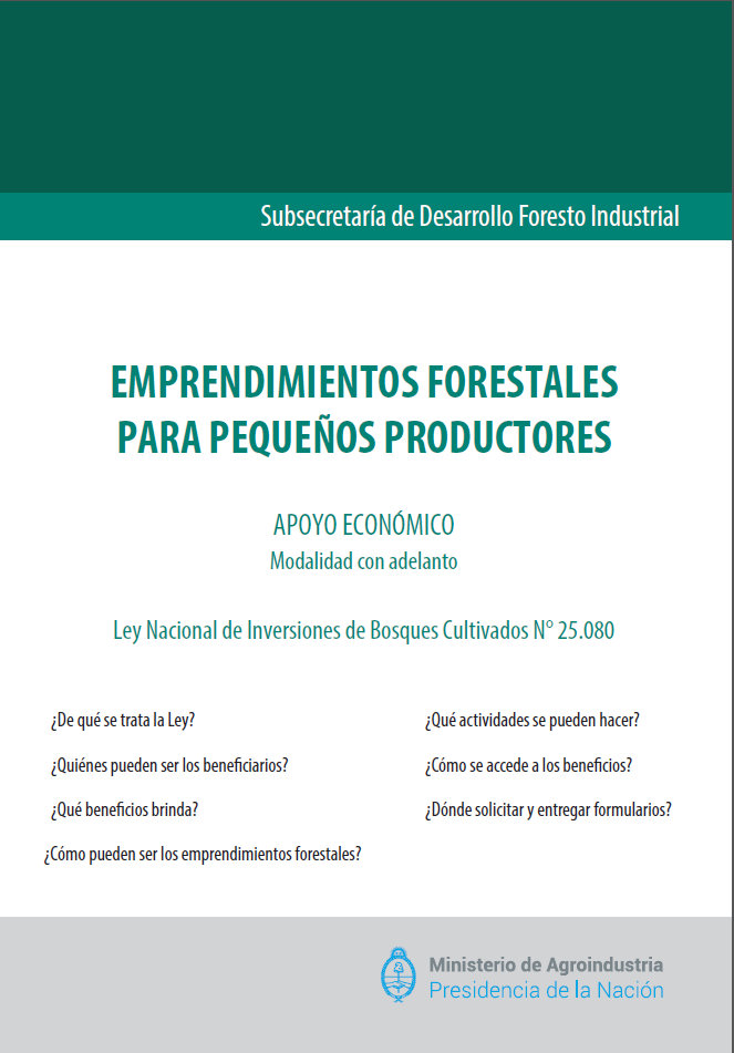 Entre Ríos Forestal: Folletos de Difusión