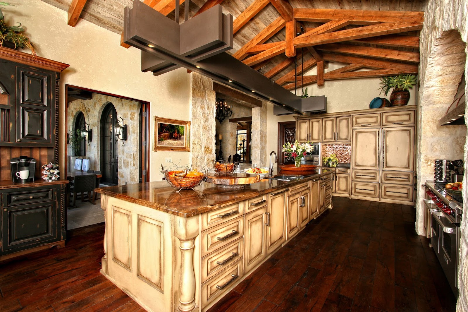 Kitchen HD Wallpapers: Rustic Spanish Style Kitchen Wallpapers