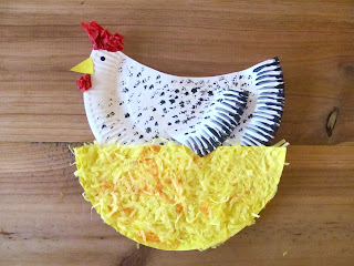 Jumble Tree: Paper plate hen