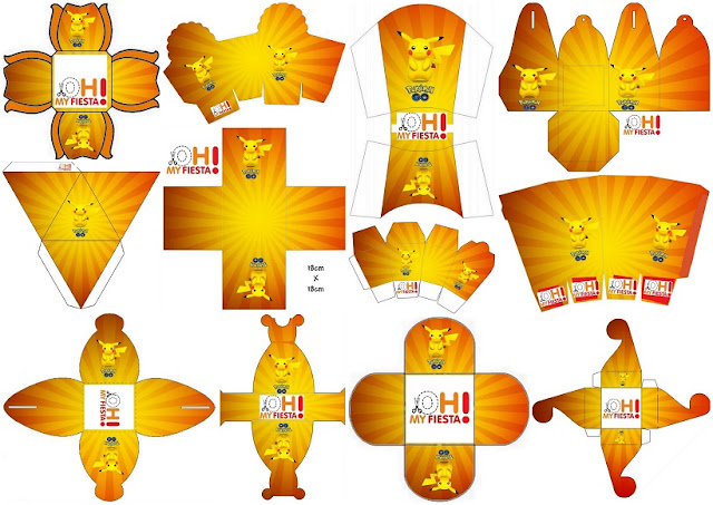 Pikachu: Free Printable Boxes. - Oh My Fiesta! for Geeks