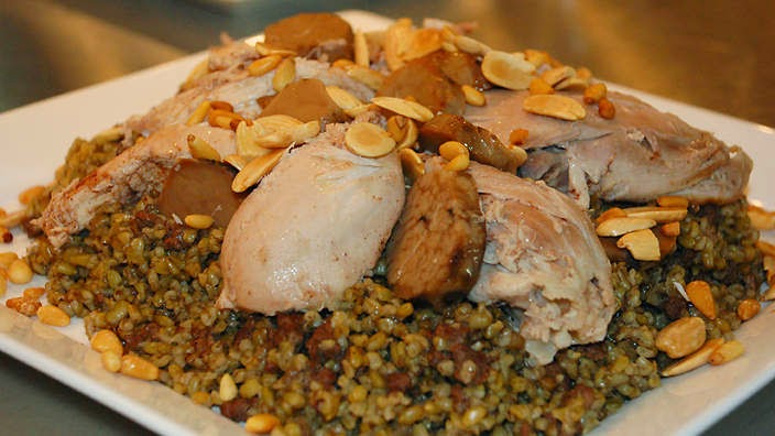 Freekeh with chicken recipe | LEBANESE RECIPES