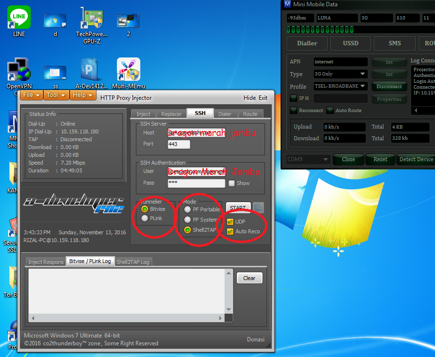 Cara Pakai HTTP Injector Untuk PC / Cara menggunakan Http injector pc ...