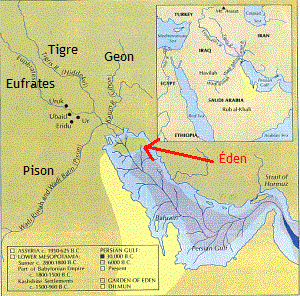 Doxa Bereana: O Jardim do Éden - Localização