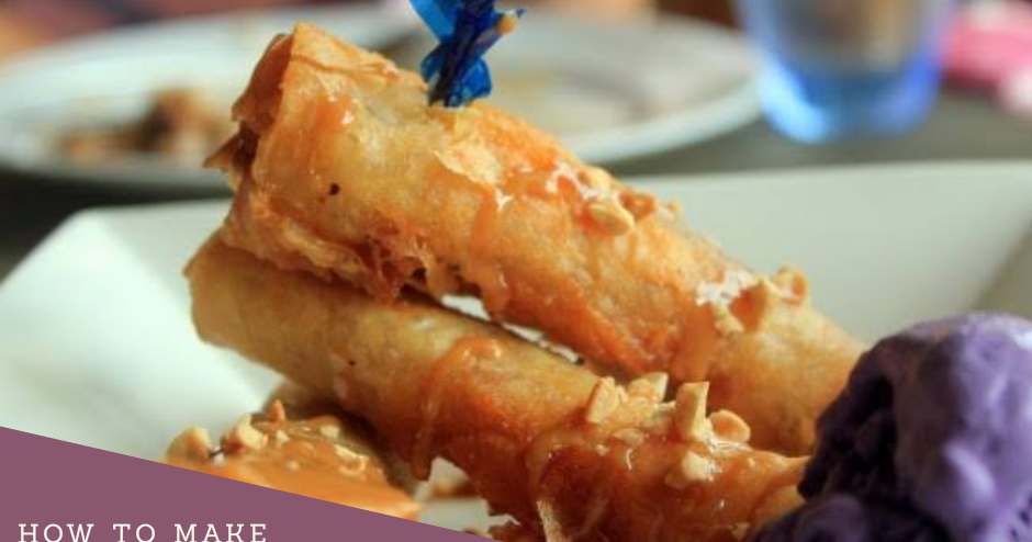 How to make Turon (Saba Bananas wrapped in Lumpia Wrappers)
