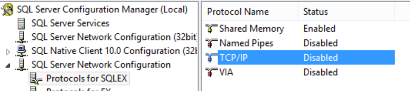 Sql Server Express 2012 : Enable remote connections