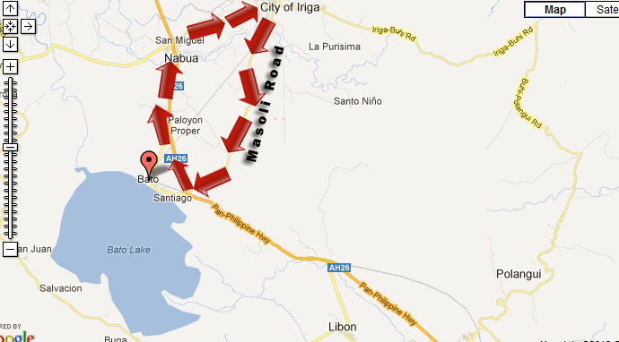 Bicolano Penguin: RUNNING TO LAKE BATO VIA MASOLI ROAD