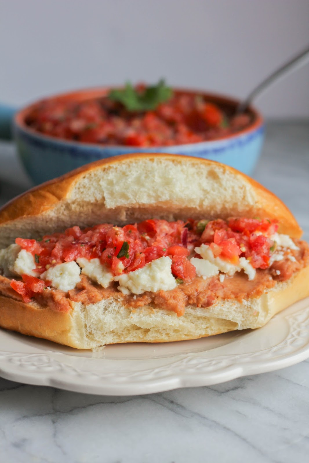Mexican Torta Sandwiches + 5 Minute Salsa