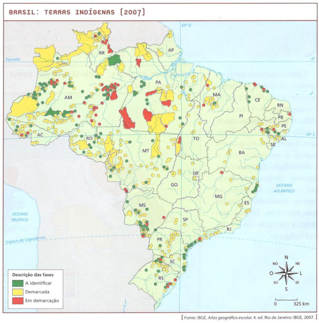 Professor Wladimir - Geografia: Mapas e estatísticas dos Indígenas no ...