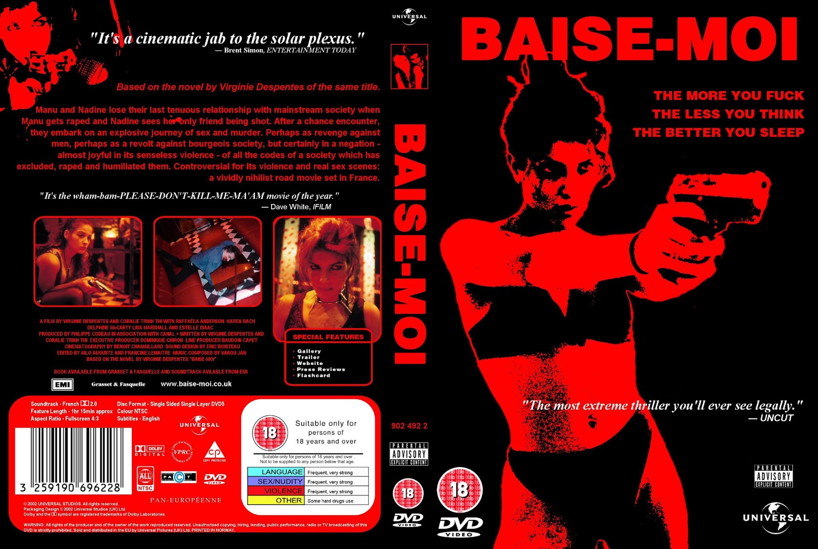 Elodie Chérie movie covers: BAISE-MOI* (2000) III