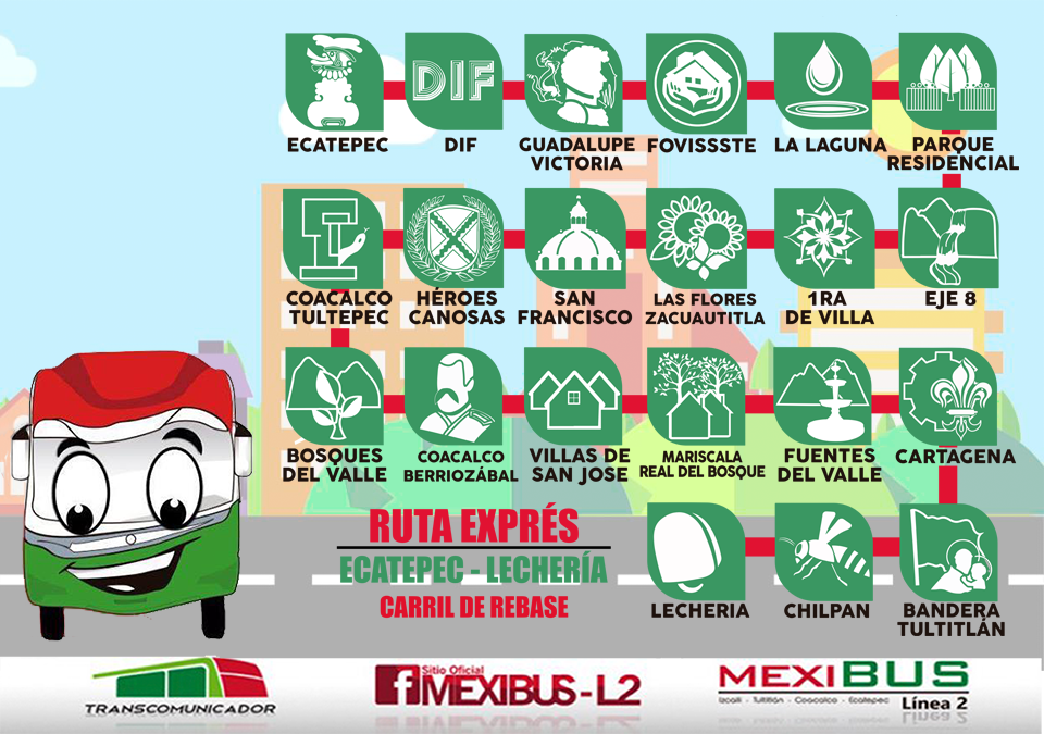 Noticias de Mexibus Línea 4 y Linea 2