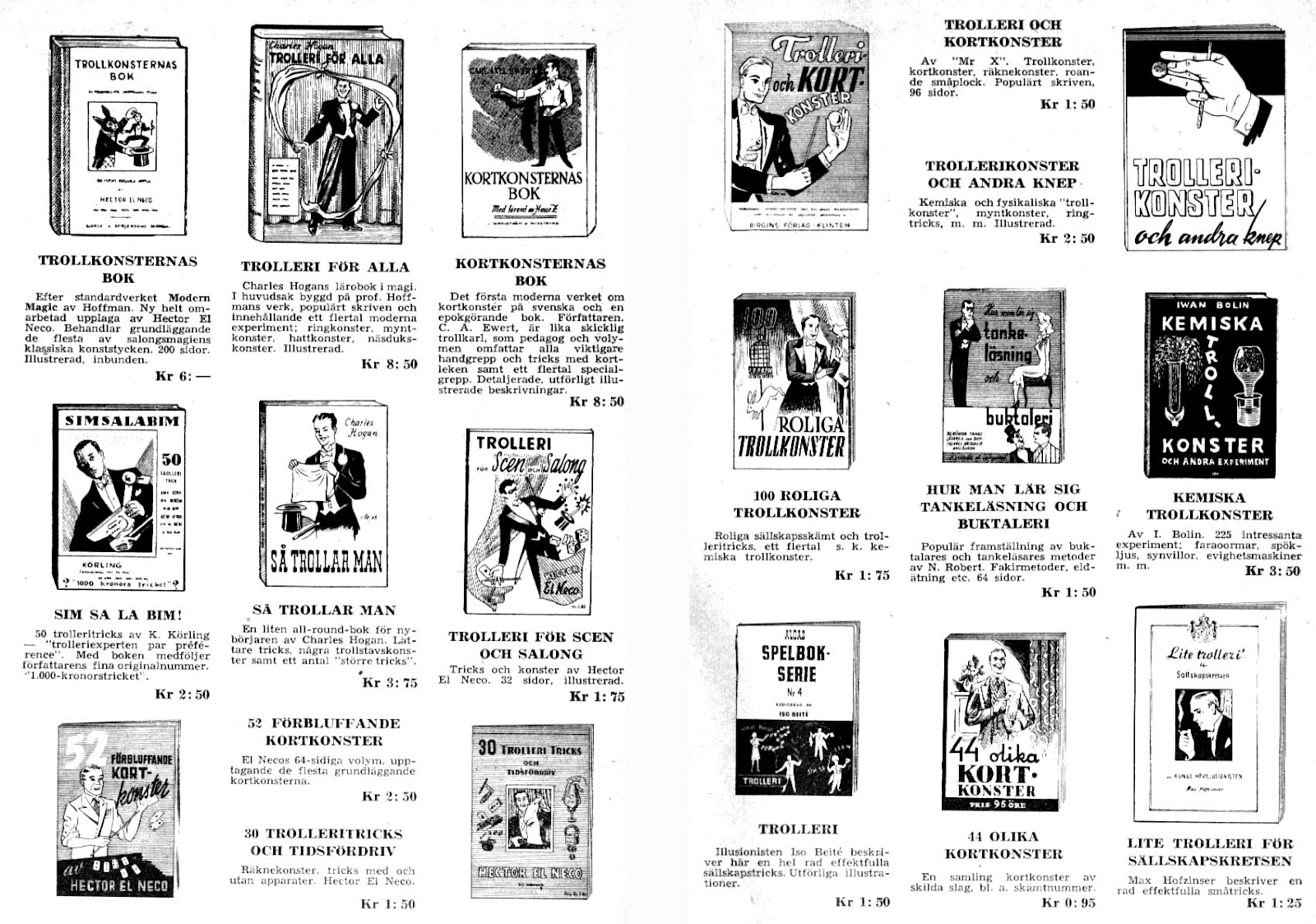 and everything else too: Trolleri (Magic) Katalog '47 PART TWO