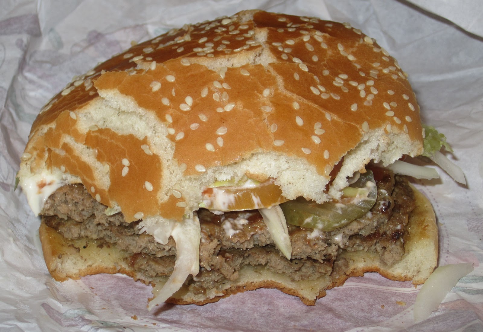 Black Bens Burgerguide: Double Whopper Menu