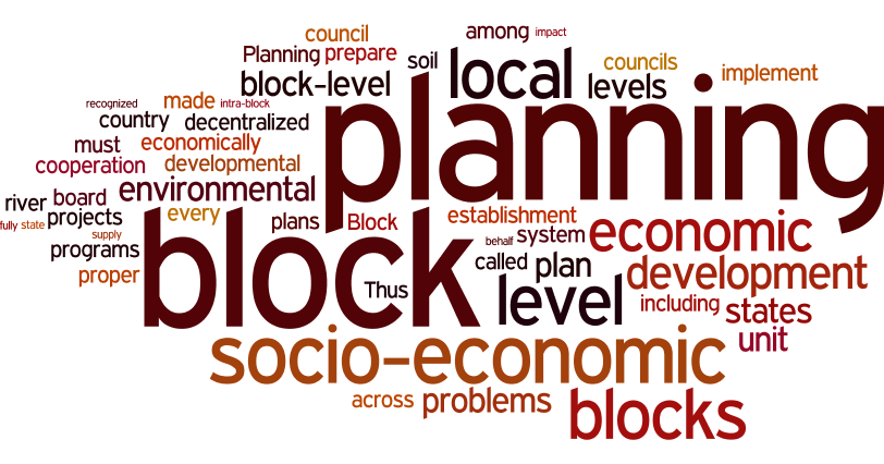 Block Level Planning - Proutist Bloc,India