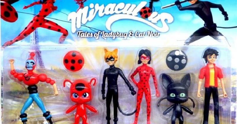 6Pcs Miraculous Ladybug Character Toy Action Figure Doll for Kids ...