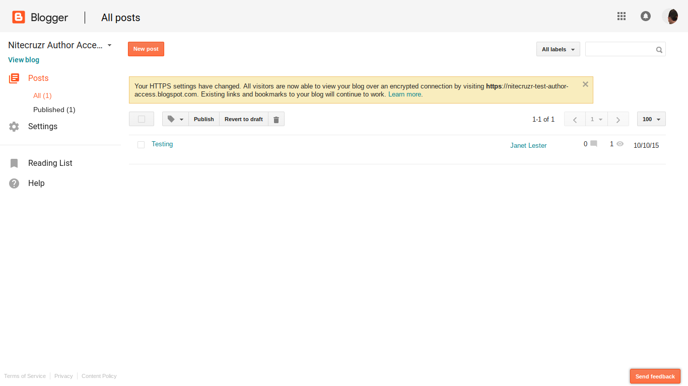 Blogger Accounts, And Google Multi-Account Login