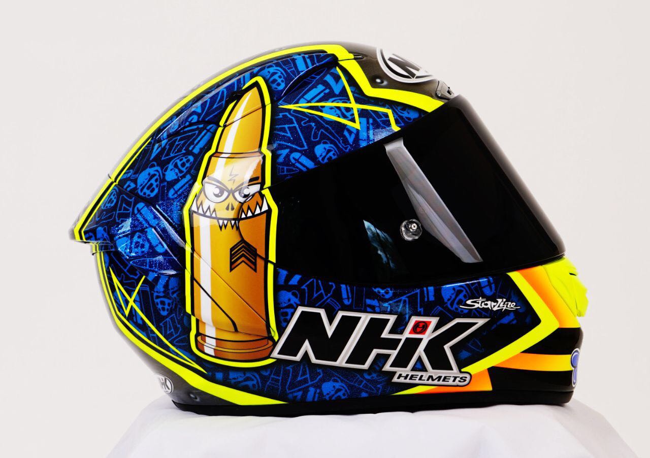 Racing Helmets Garage: NHK GP-R Tech K.Abraham 2018 #1 by Starline