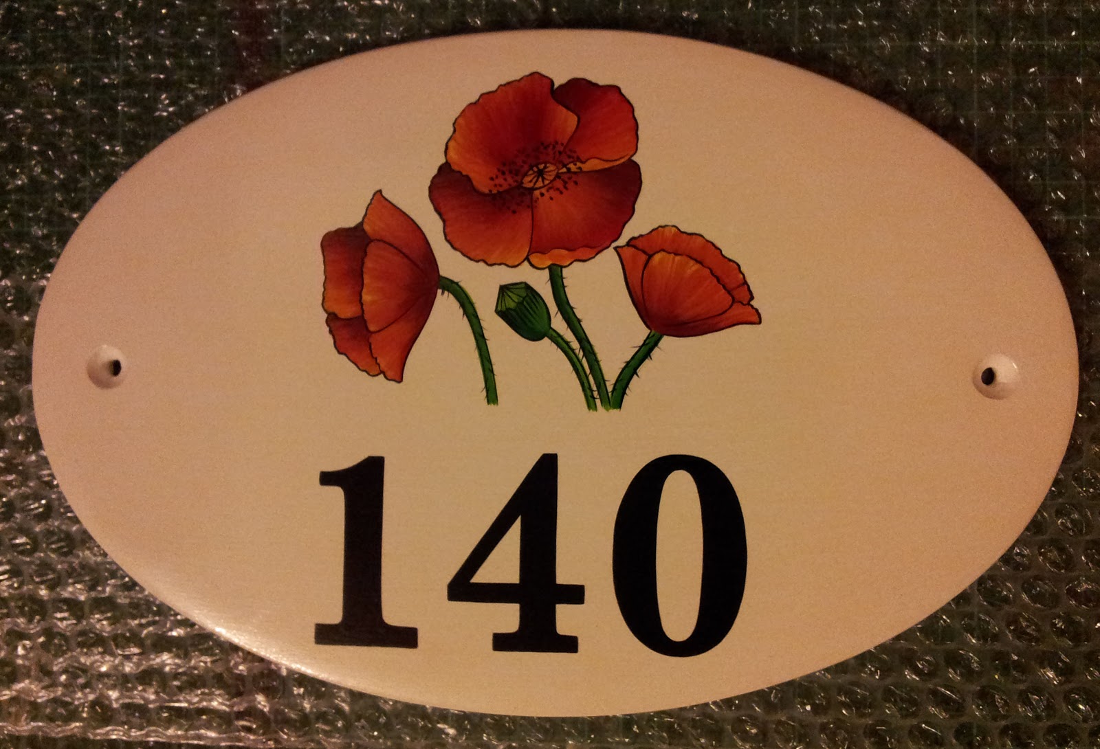 Hand Painted House Signs by Ceramic Art: House Signs with Roses ...