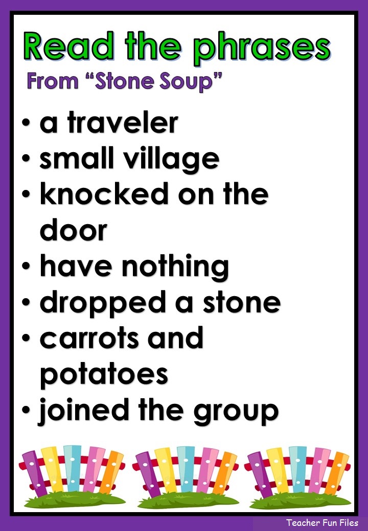 Teacher Fun Files: Read English Phrases Taken from English Stories