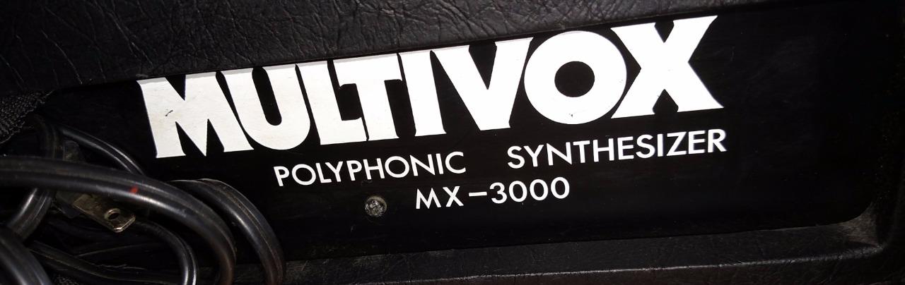 MATRIXSYNTH: Rare Multivox MX-3000 Analog Synthesizer SN 856012