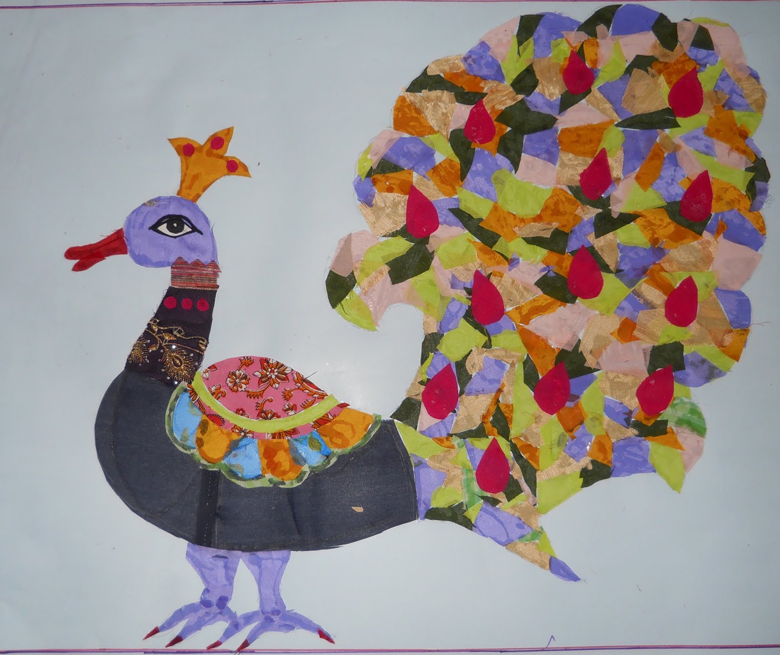 Bhuvana's Creative World: Cloth Collage