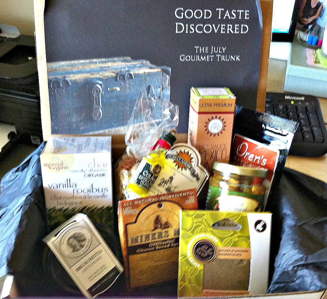 Tickled Pink in the Rain: Gourmet Taste Trunk July Review
