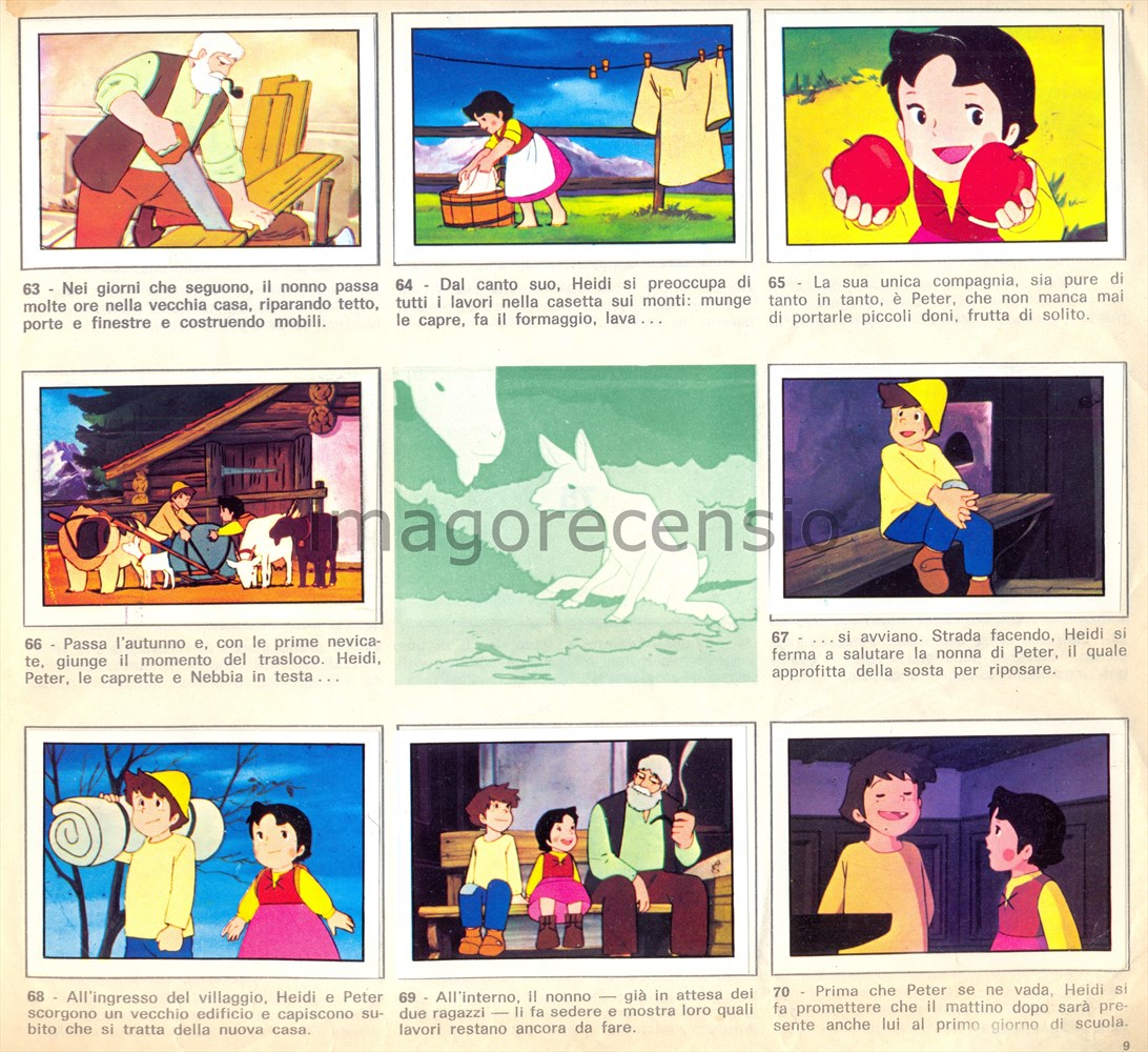 Imago Recensio: "Heidi" - Album figurine Panini 1978