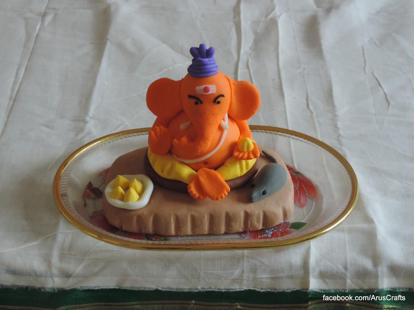 Aru's Crafts: Clay Ganesha