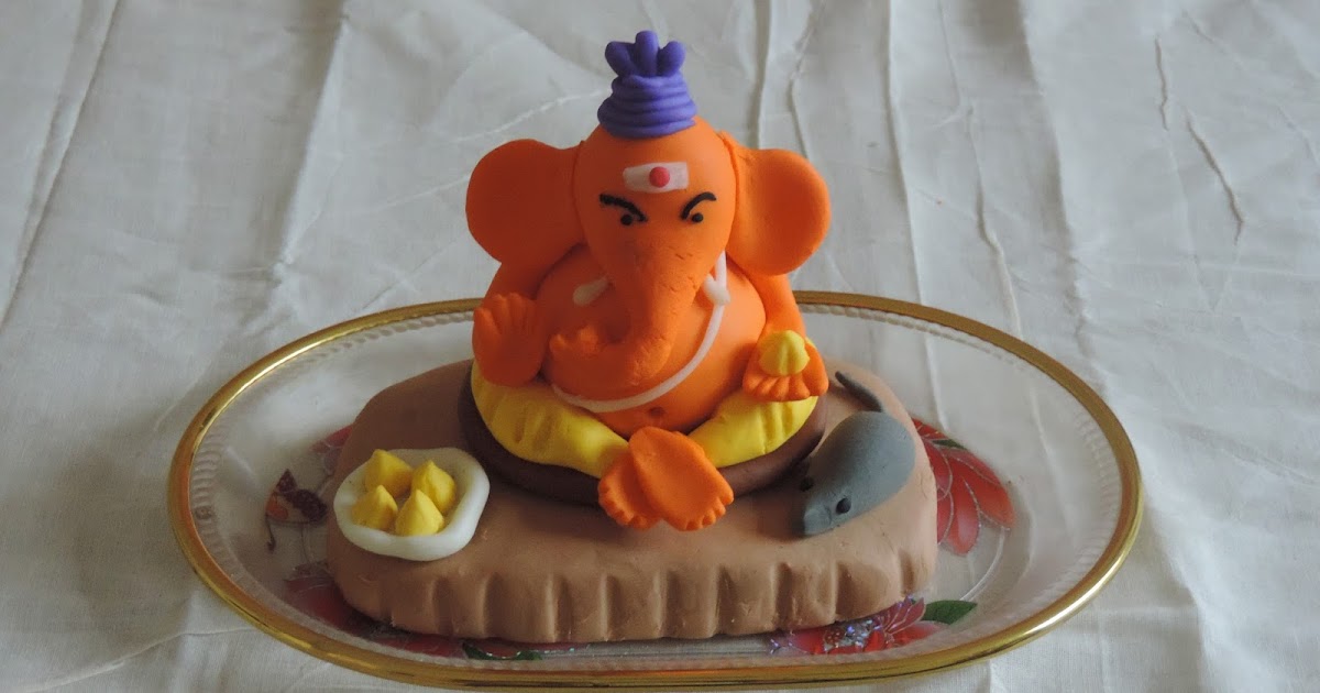 Aru's Crafts: Clay Ganesha