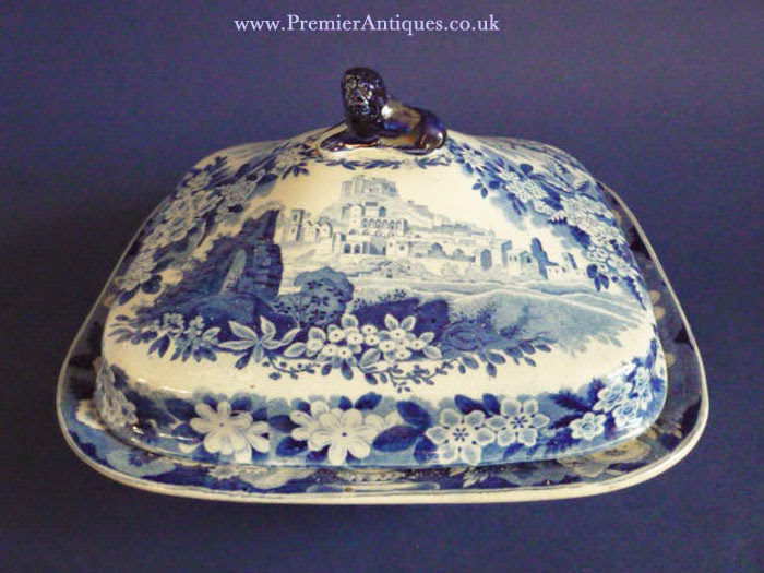 Premier Antiques: Early Blue and White - Don Pottery 'Named Italian Views'