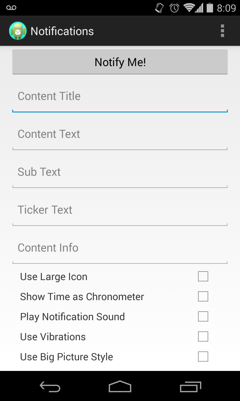 PTR Android/Programming Blog: Notifications Part 1: Introduction