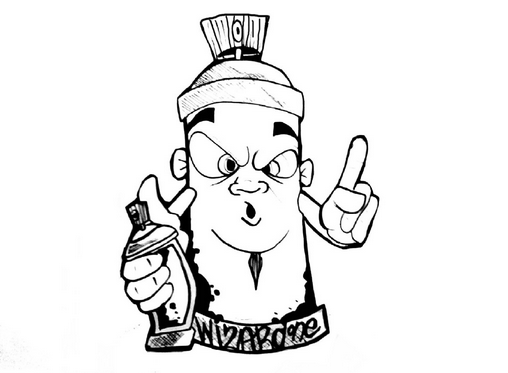 50+ Gambar Grafiti Pilox Wizard Berwarna dan Hitam Putih Yang Keren ...