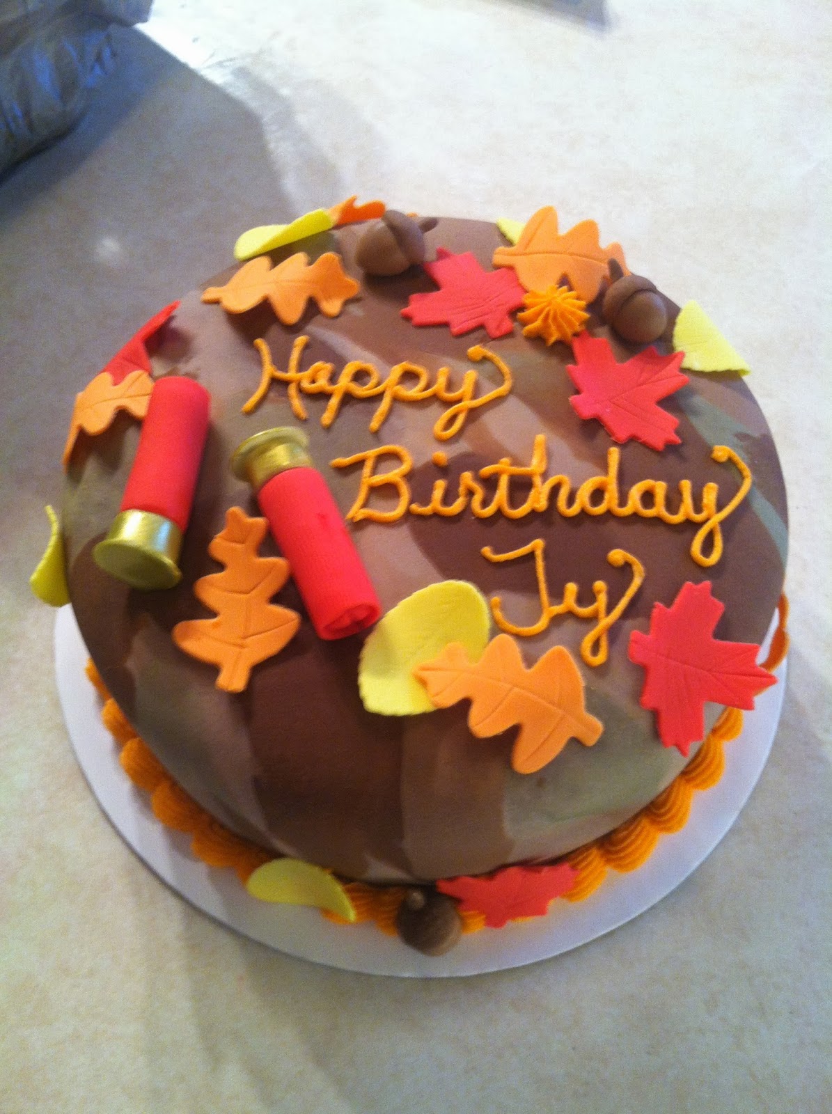 Cakes by the Sugar Cains: Camo Cake with Shotgun Shells