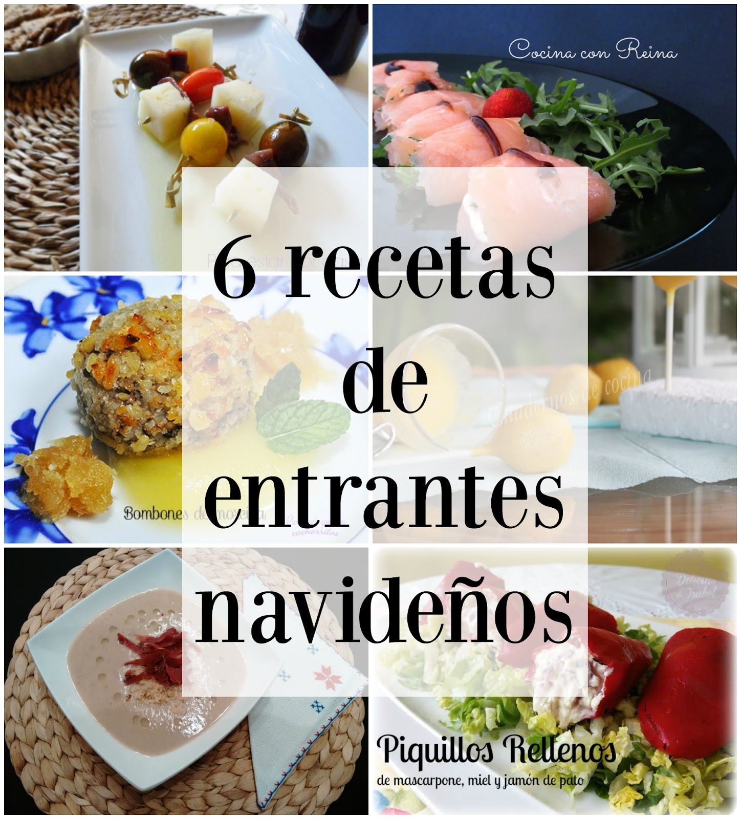6 recetas de entrantes navideños | Las Delicias de Isabel