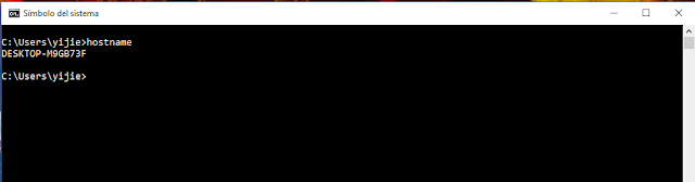 Comando Hostname Windows