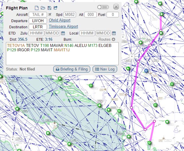 All abouth the Flight Simulator: LWOH - LRTR