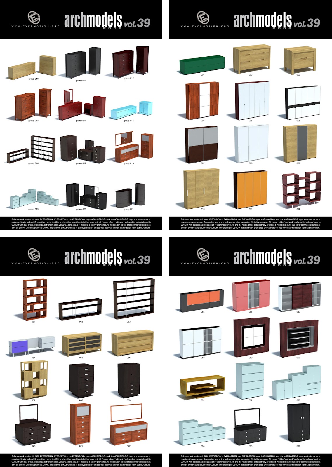 3D Model Max: CD.125. Archmodels Vol. 39 - Amazing furniture ( 1 CD )