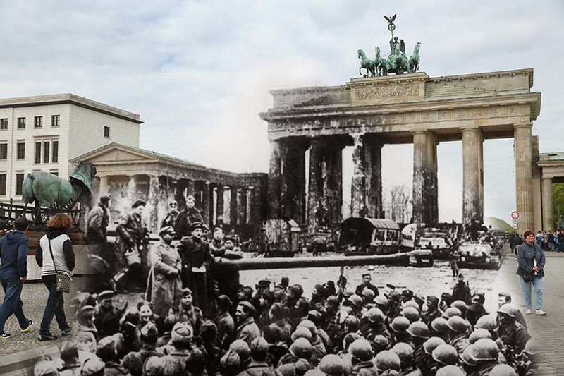 Incredible Pictures Comparing Berlin at the End of World War II and Now ...