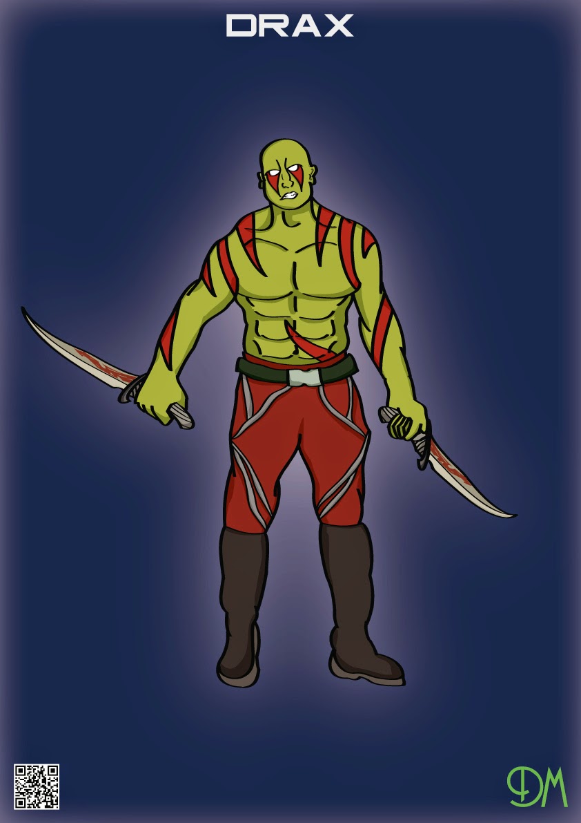 Damien Mallon: Graphic Design & Illustration: Drax The Destroyer