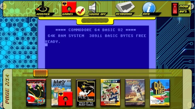 "Emulator for C64" - Παίξτε δωρεάν πάνω από 80 παιχνίδια του Commodore 64