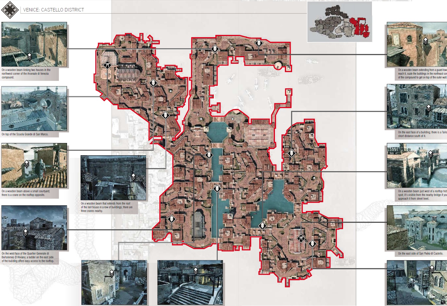Mapas de Farmeo: Assassin's Creed 2: Plumas y Glifos