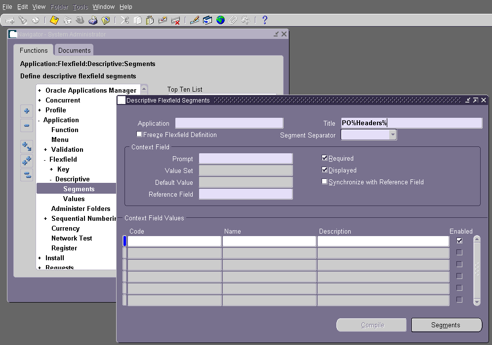 Prashant Oracle Procurement Operations: How to use Reference Field on DFF