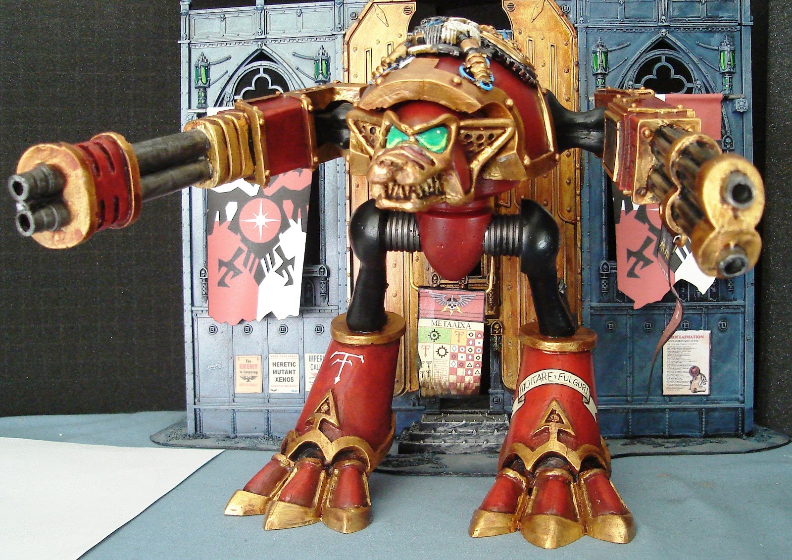 Mordian 7th Regiment: Adeptus Mechanicus - Warhound Titan painted