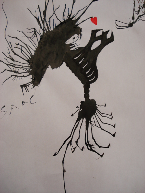 a faithful attempt: Ink Creatures